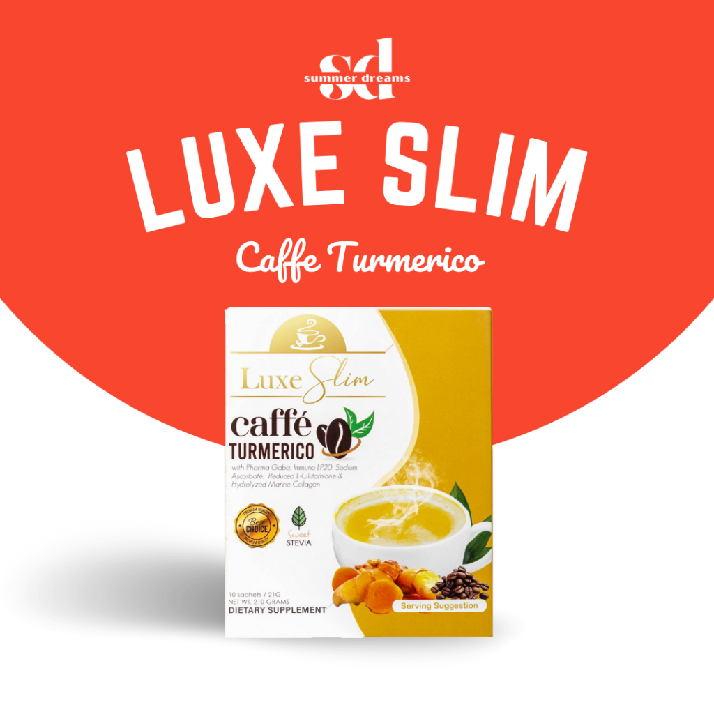 LUXE SLIM Caffe Turmerico 10 Sachets 210g Slimming Coffee | Shopee ...