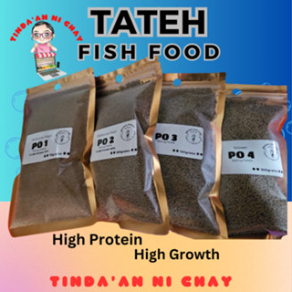 Tateh 75g PO PO1 PO2 PO3 PO4 fry booster guppy Bettas, Molly small fish pellets sinking aquarium ...