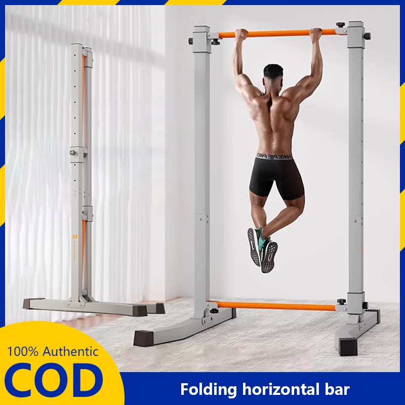 Calliven Folding horizontal bar Pull-up bar Indoor floor-standing ...