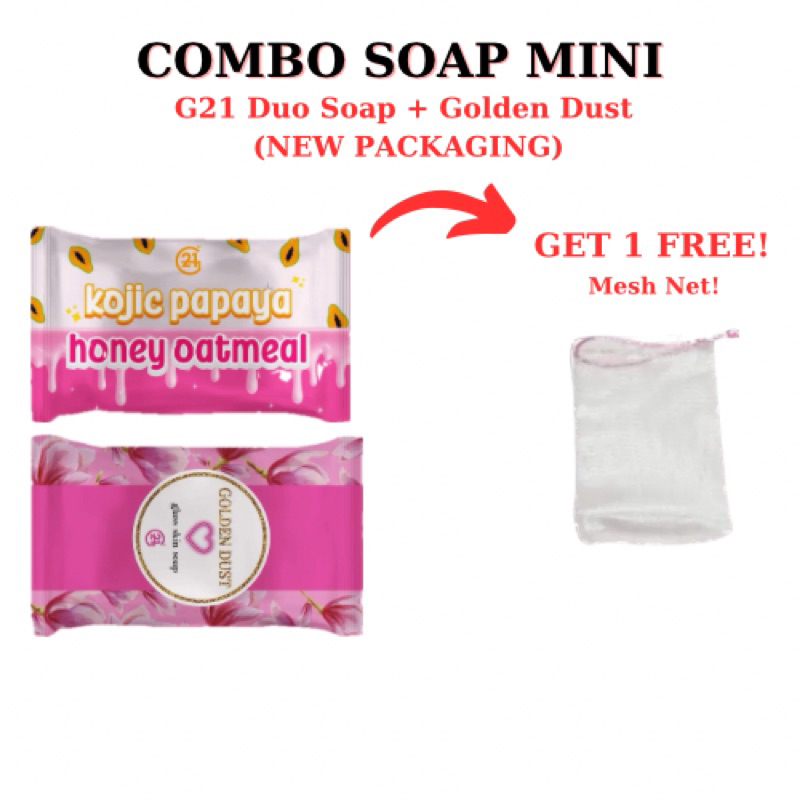 G21 COMBO SOAP MINI (Kojic Outmeal + Golden Dust Soap Combo Soap Mini ...