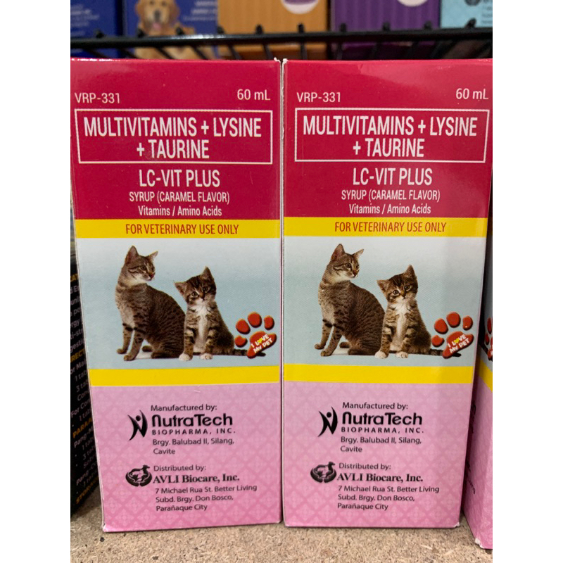 LC-Vit Plus Multivitamins Syrup for Cats and Kitten 60mL and 120mL ...