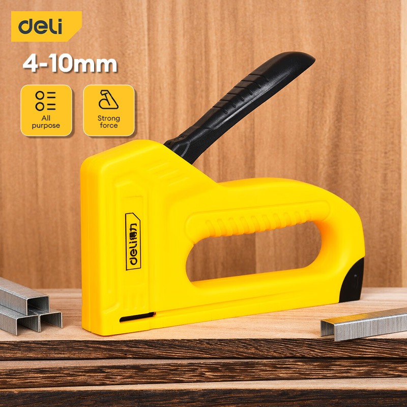 Deli Tool Nail Gun Staple Gun Plastic Nail Gun for Wood Packaging Grab ...