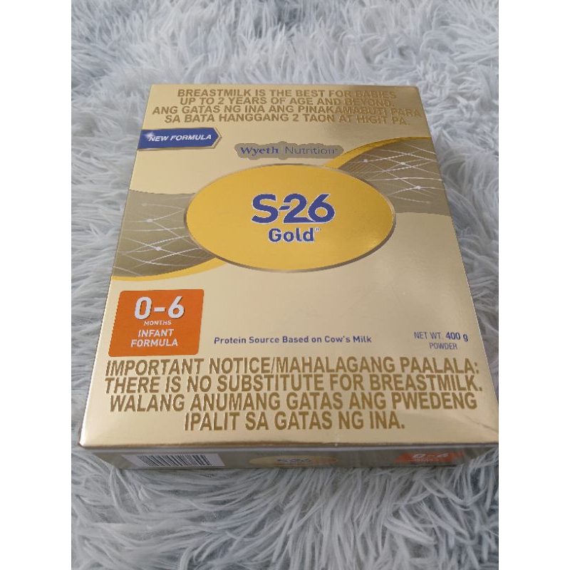 S-26 Gold 0-6mos 400g infant formula | Shopee Philippines