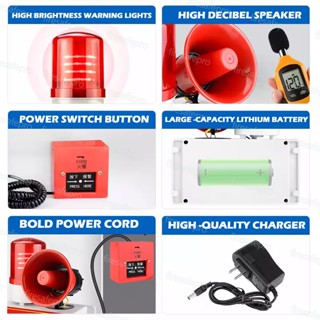 Audible and visual alarm Industrial strobe light alarm High power 120dB ...