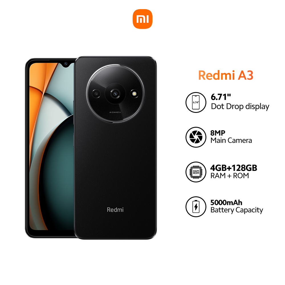 Redmi A3 MediaTek Helio G36 processor 8MP 5000mAh 3GB+64GB/4GB+128GB Smart Phone | Shopee ...