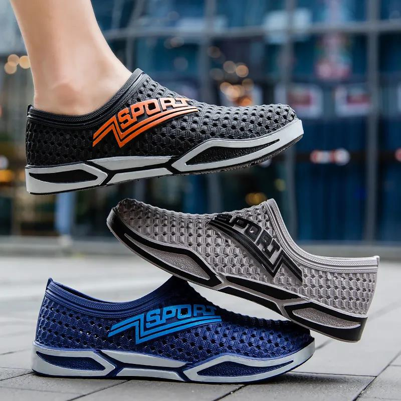 Beach shoes men's new outdoor hiking shoes cave breathable sandals men ...