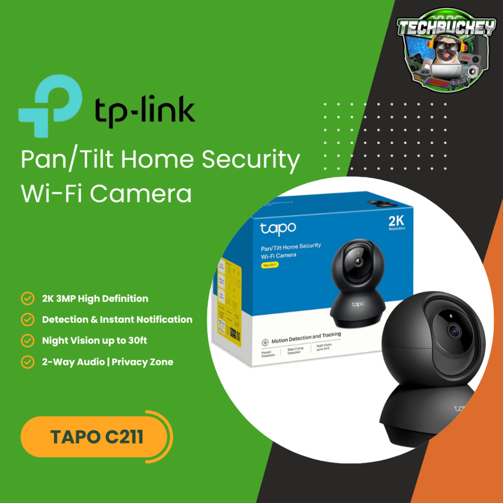 Tapo C211 2K 3MP Pan/Tilt Home Security Wi-Fi Camera | Shopee Philippines