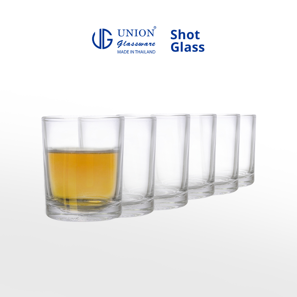 UNION GLASS Clear Glass Shot Glass 60ml | 2oz [Set of 6] | Shopee ...