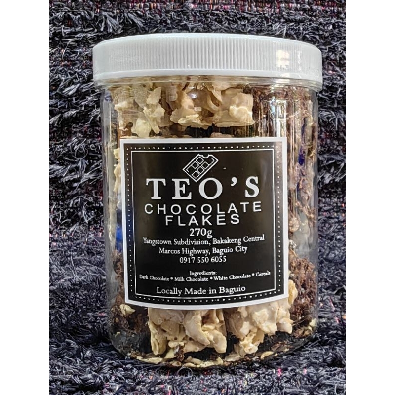 Teo's Chocolate Flakes 270 grams at 270 pesos and 190 grams at 210 ...