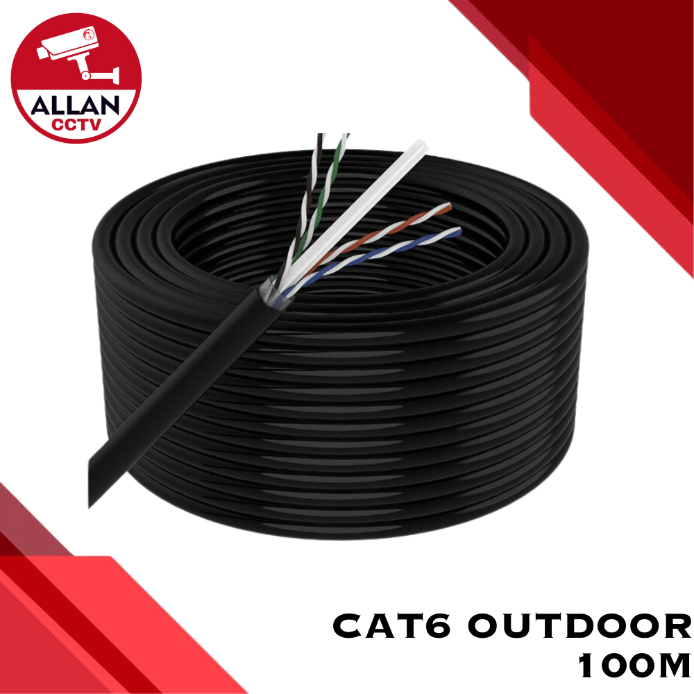 Allan CAT6 Outdoor Cable 100m Rj45 Ethernet Lan Internet Network | UTP ...