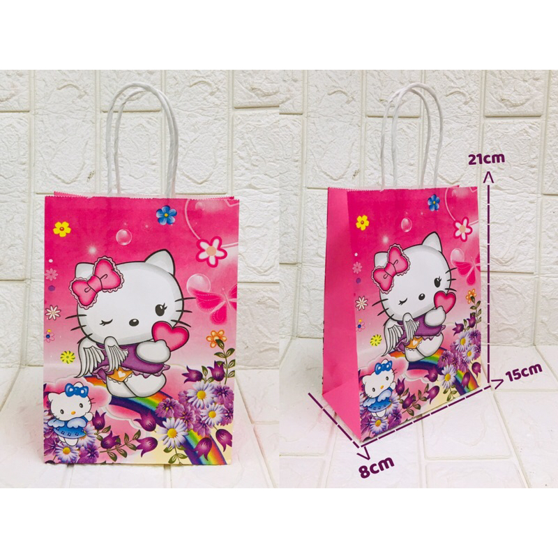 1pack (12pcs) Hello kitty paper bag | Shopee Philippines