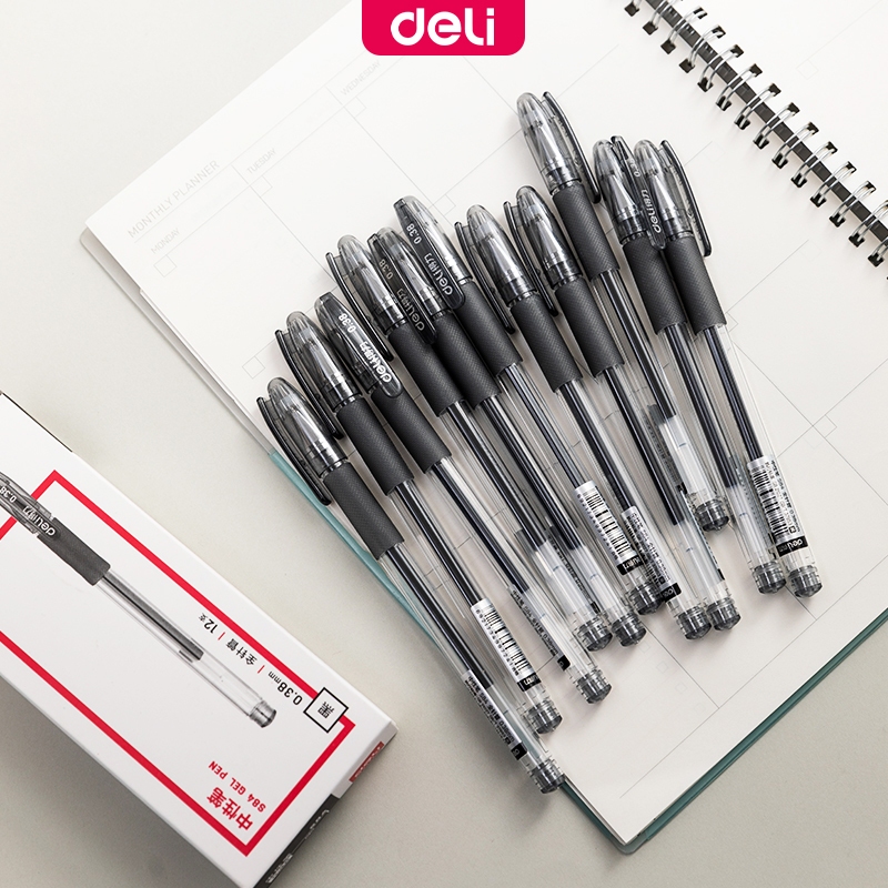 Deli 0.38mm Gel Pen Student Writing Stationery Office Supplies S84 1pc ...