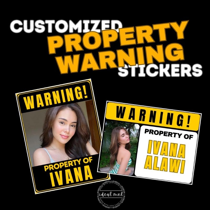 Customized PROPERTY WARNING STICKER for MOTORCYCLE | Shopee Philippines