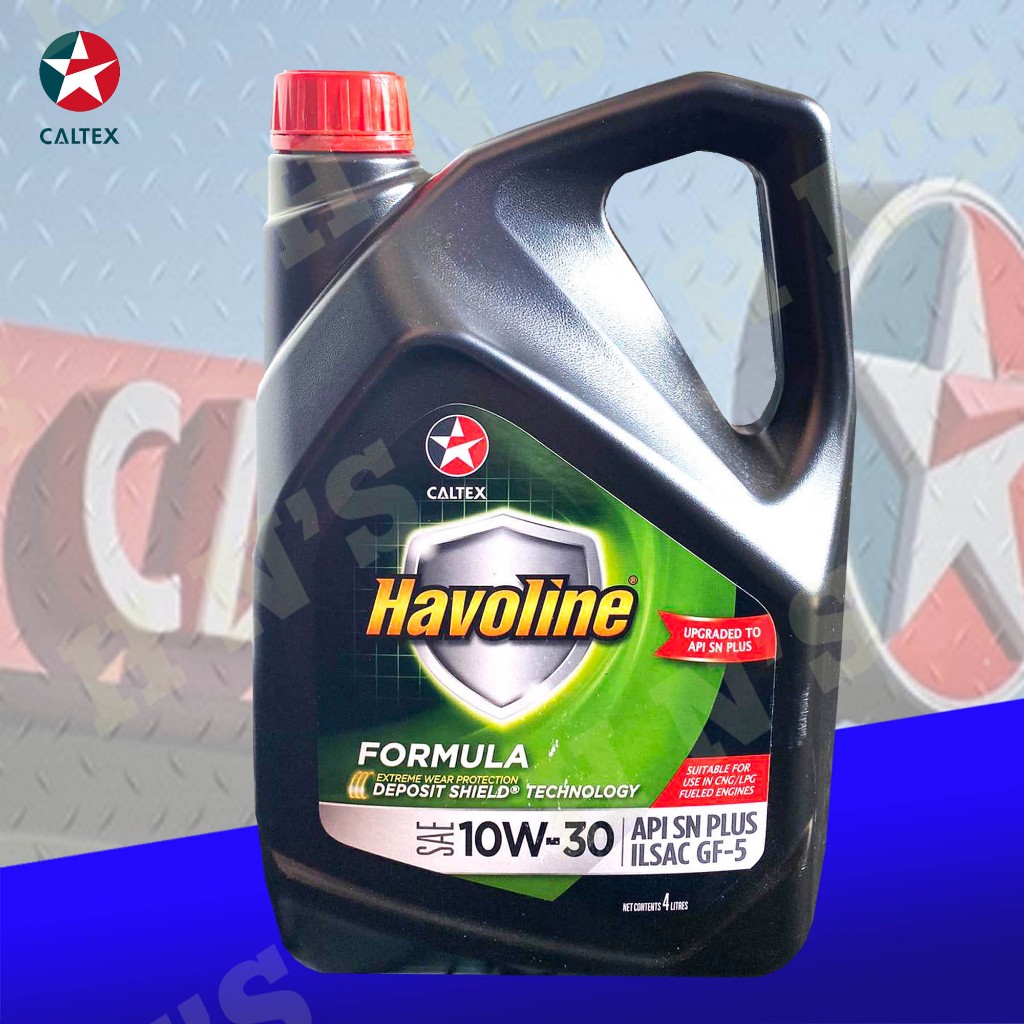 Caltex Havoline Formula SAE 10W-30 API SN PLUS ILSAC GF-5 for Gasoline ...