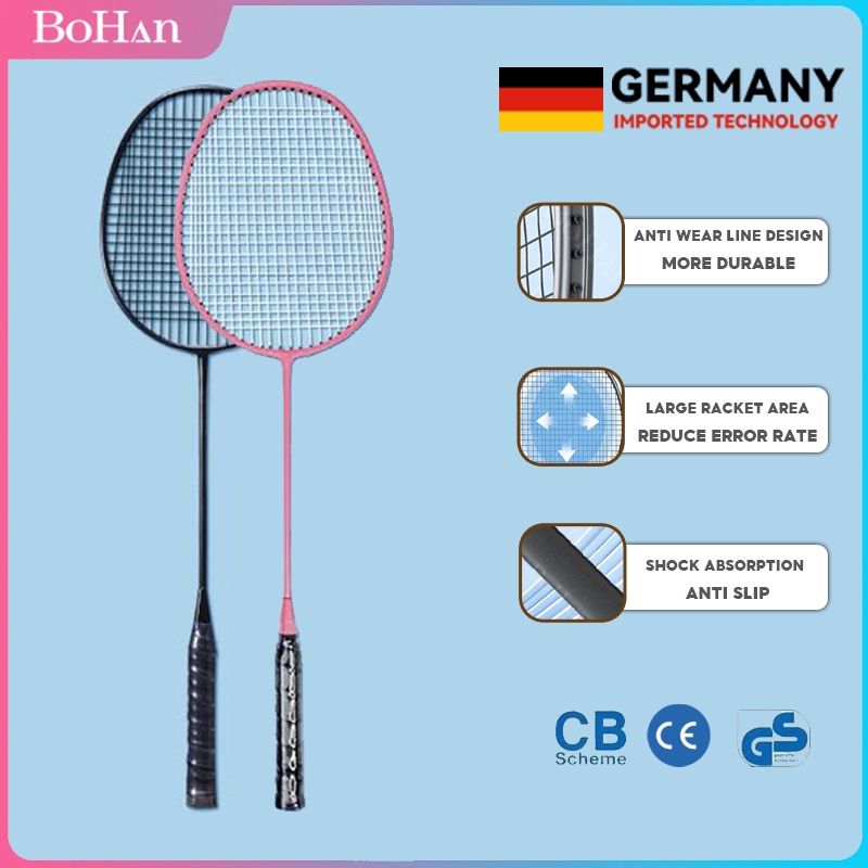 Badminton Rackets 1/2 pcs Combo Raket Set Racquet With Racket bag Cover ...