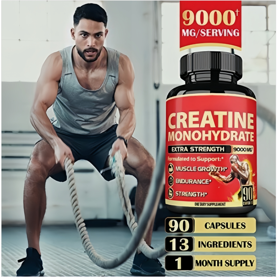 Creatine Monohydrate Capsules For Improve Muscle Mass And Strength And