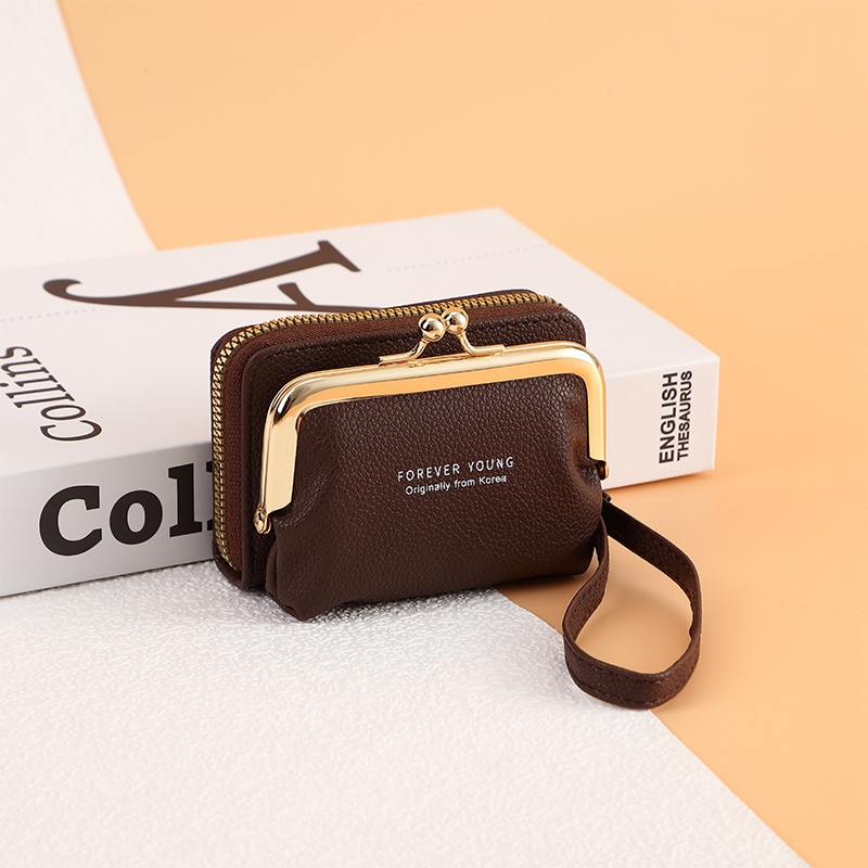 Mumu 1097 Korean Leather Cute Woman Wallet University Students Card ...