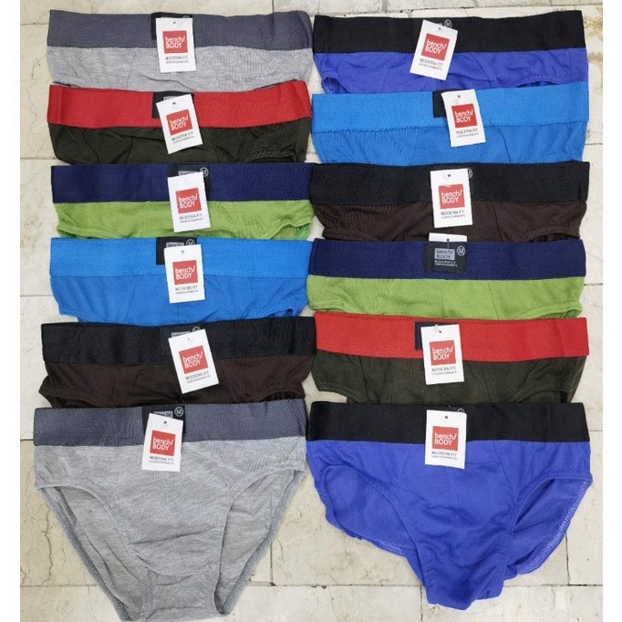 COD Bench brief underwear for men 12pcs 100%cotton | Shopee Philippines