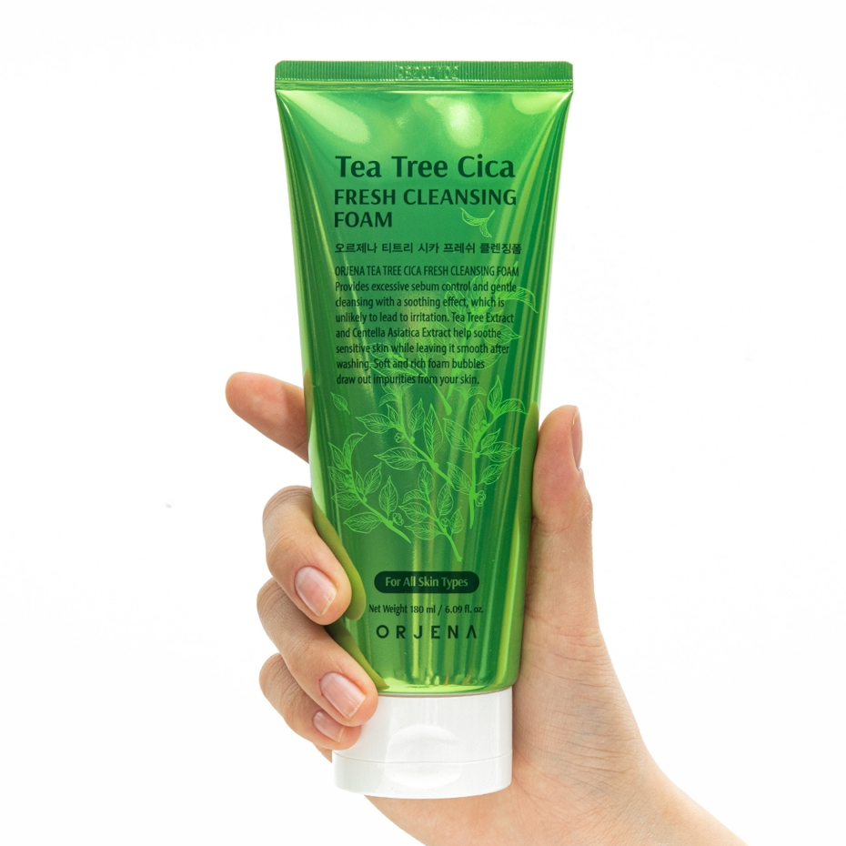Orjena Tea Tree Cica Fresh Cleansing Foam | 180ml | Shopee Philippines