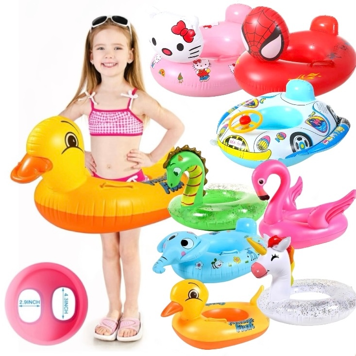 inflatable swimming ring for kids cartoons salbabida swim ring floater ...