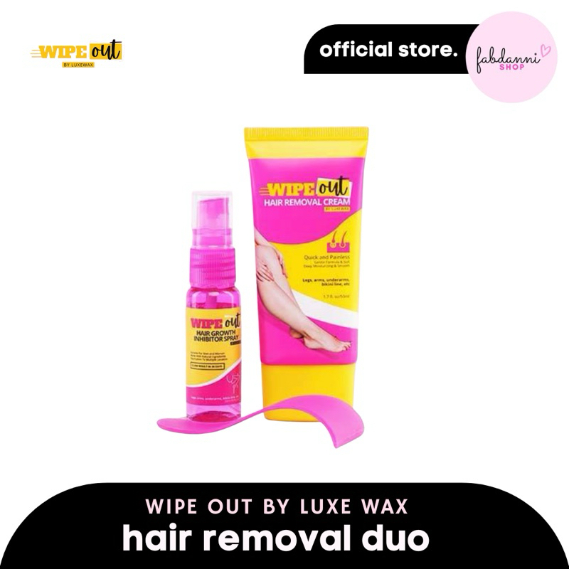 Wipe Out Hair Removal Cream | Hair Inhibitor Spray | Flirt Skincare ...