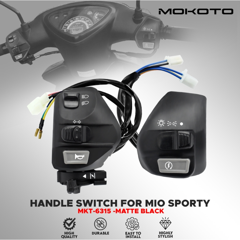 MOKOTO HANDLE SWITCH SET RIGHT AND LEFT FOR MIO SPORTY MOTO-6315 ...