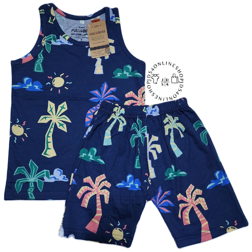 (#2)TERNO PULL&BEAR KIDS SANDO AND SHORT (w/freebie) | Shopee Philippines