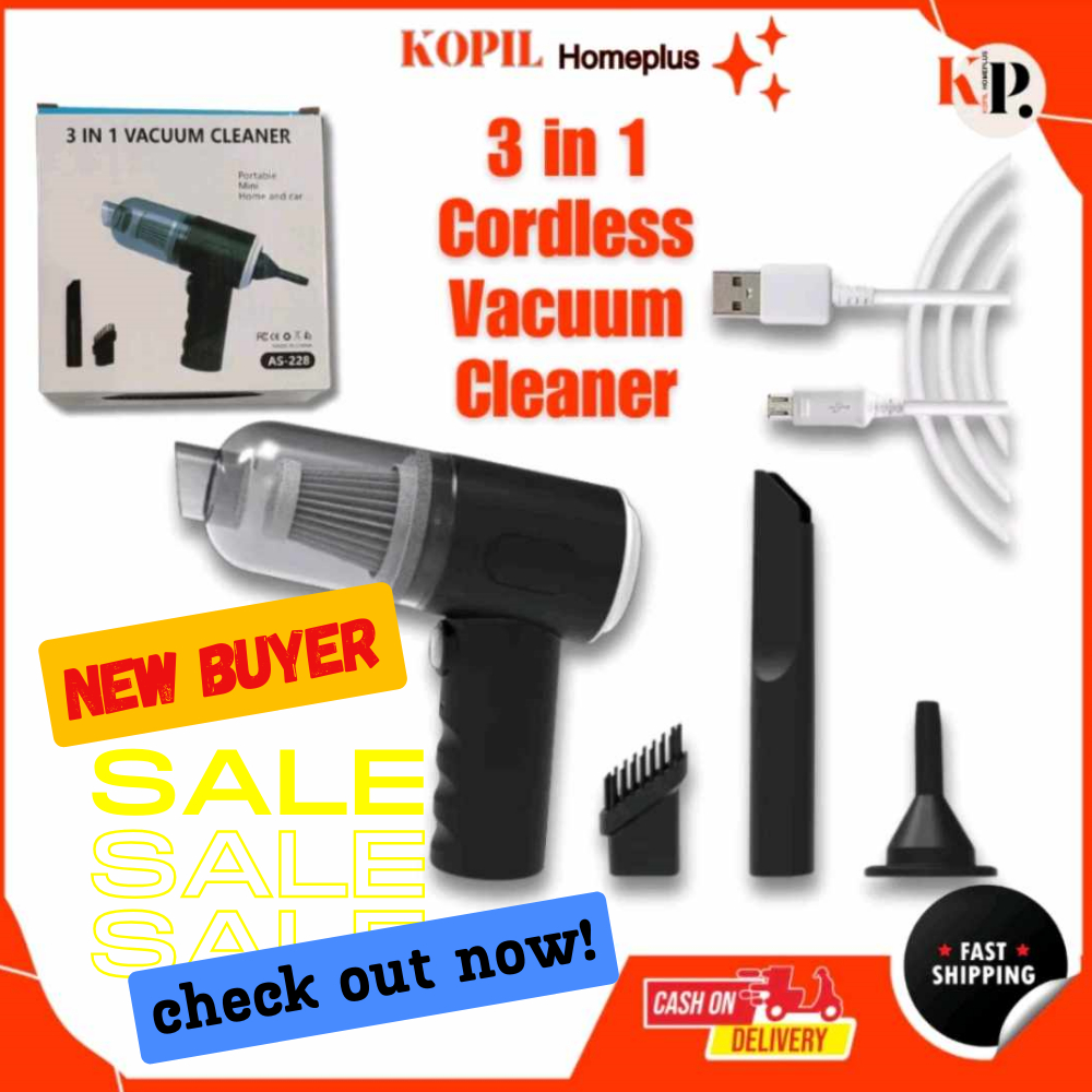 Kopil 3in1 Car Vacuum Cleaner AS-228 handheld wireless rechargeable ...