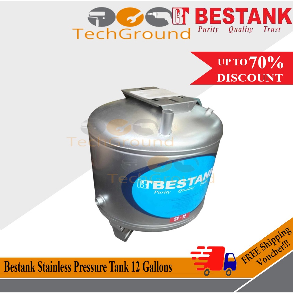 Bestank Original Stainless Pressure Tank 12 Gallons Gals | Shopee ...