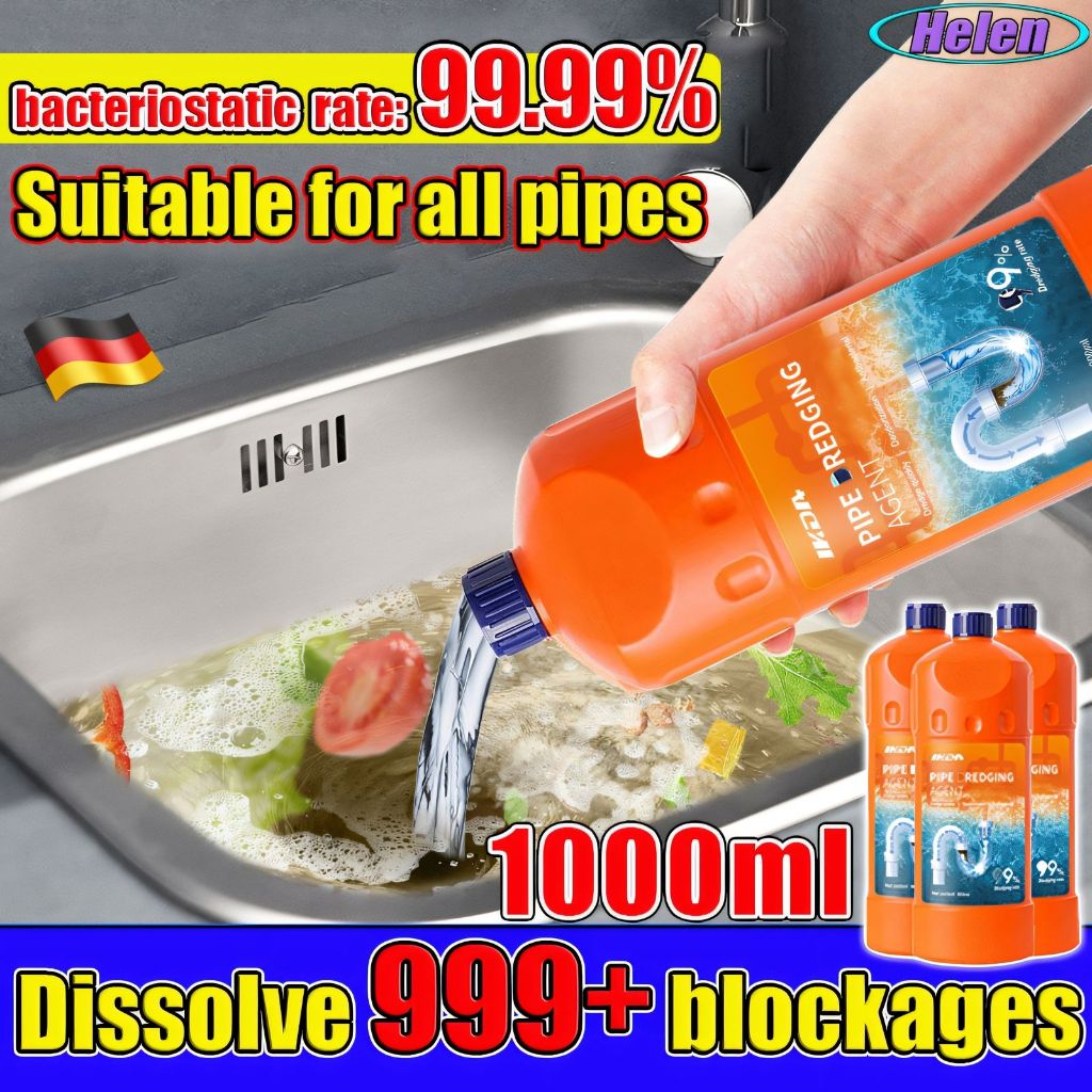 Pipe Dredging Agent Dissolve blockage Toilet Sink Unclog Cleaner ...