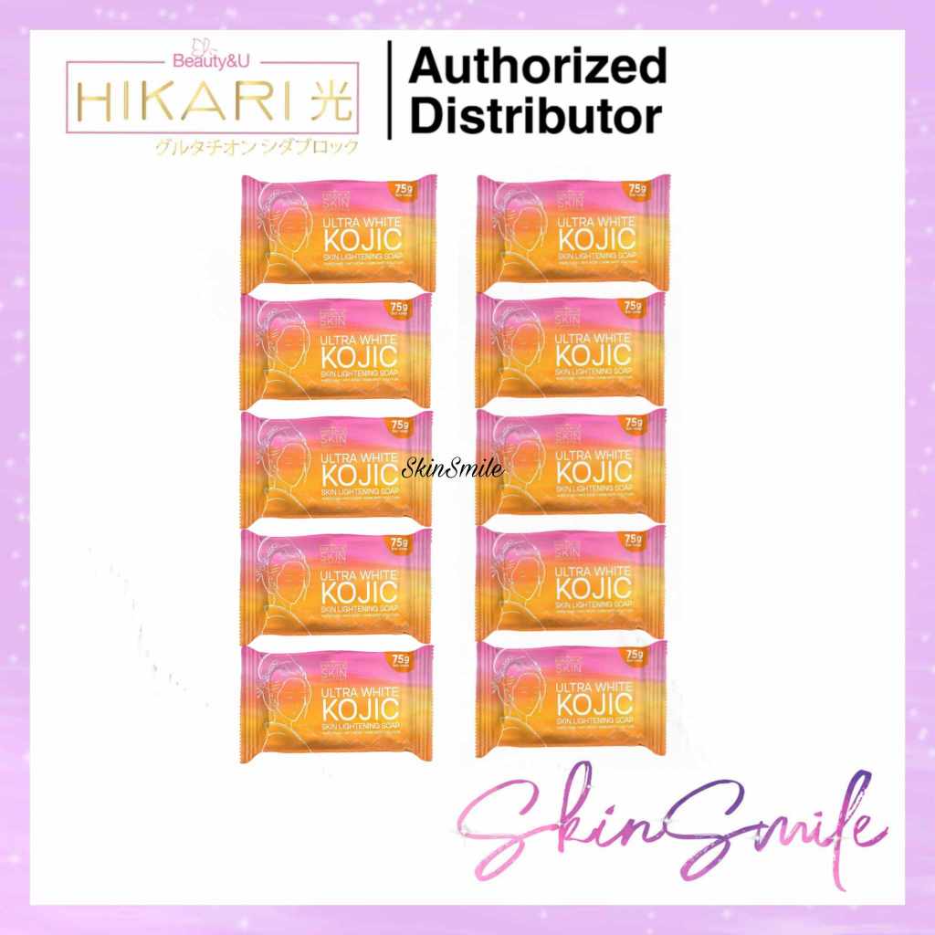 Sold by 10's Hikari Ultra White Kojic Lightening Soap 75g | Shopee ...