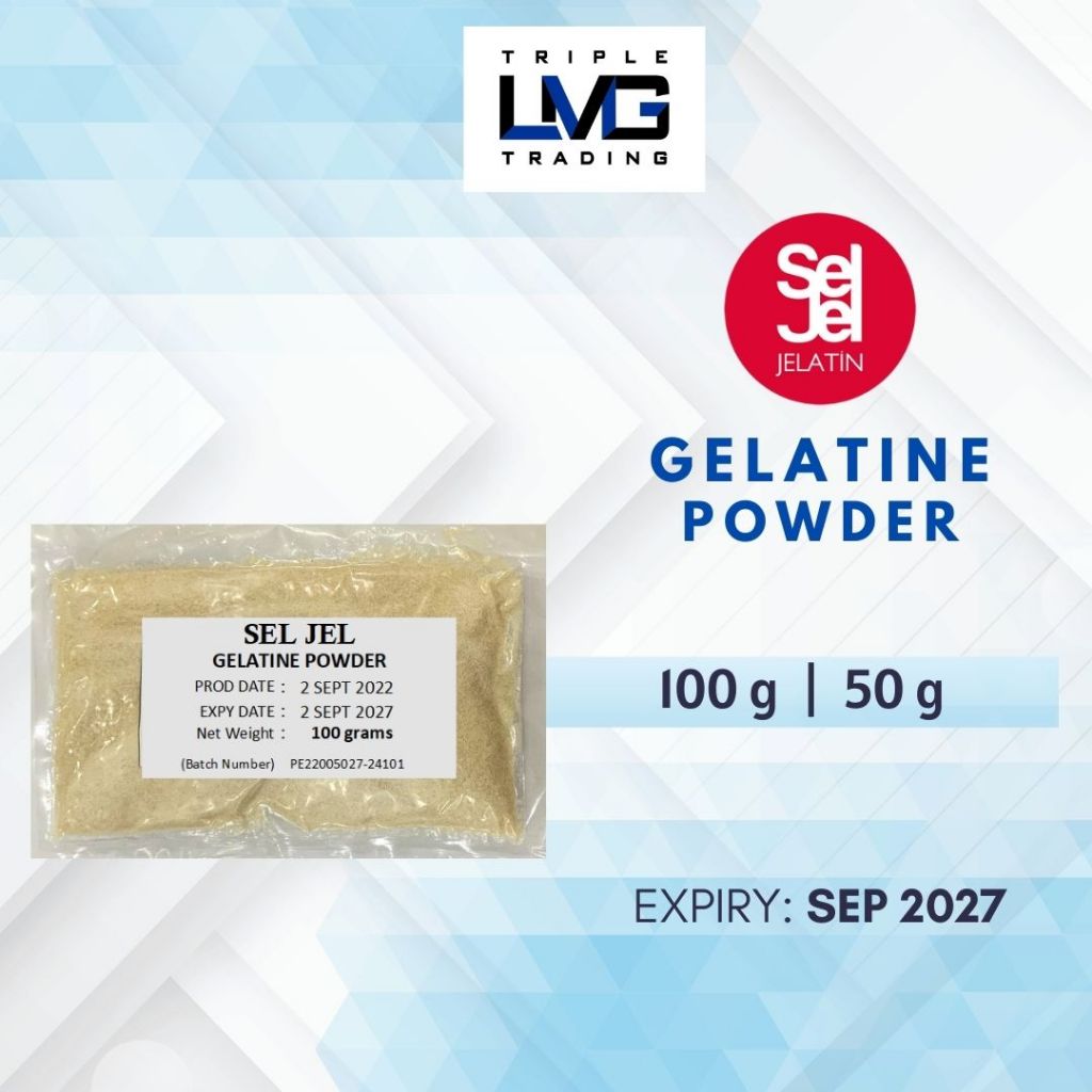 SEL JEL GELATINE POWDER 100G 50G | Shopee Philippines