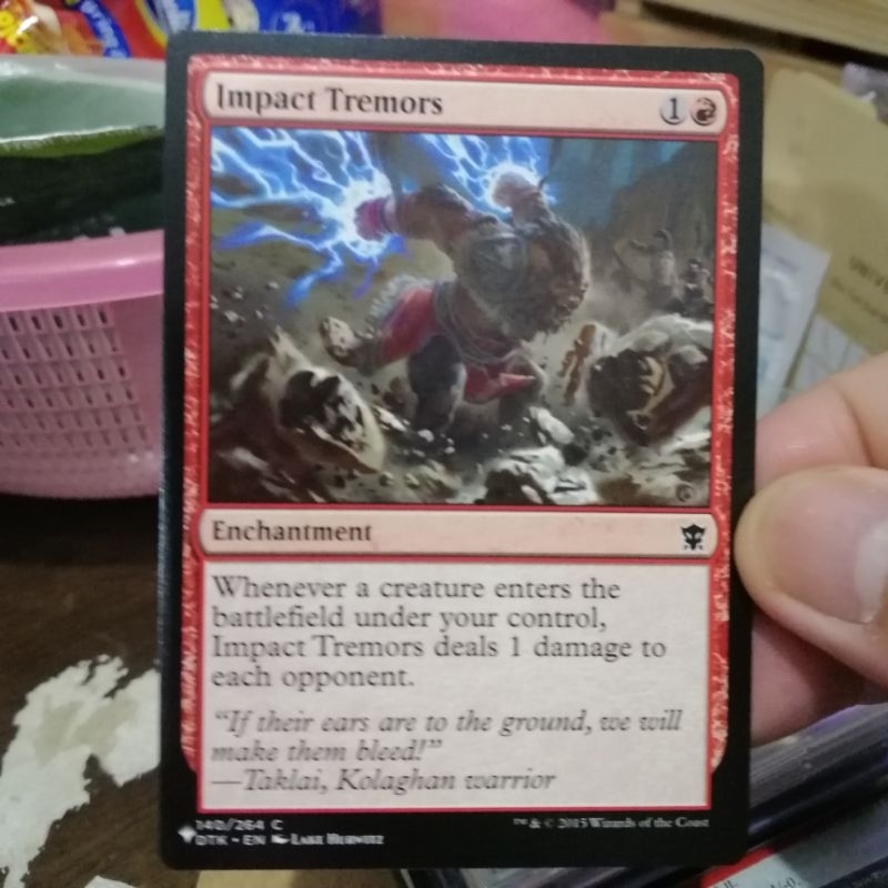 1 Impact Tremors the list MTG card magic the gathering EDH | Shopee ...