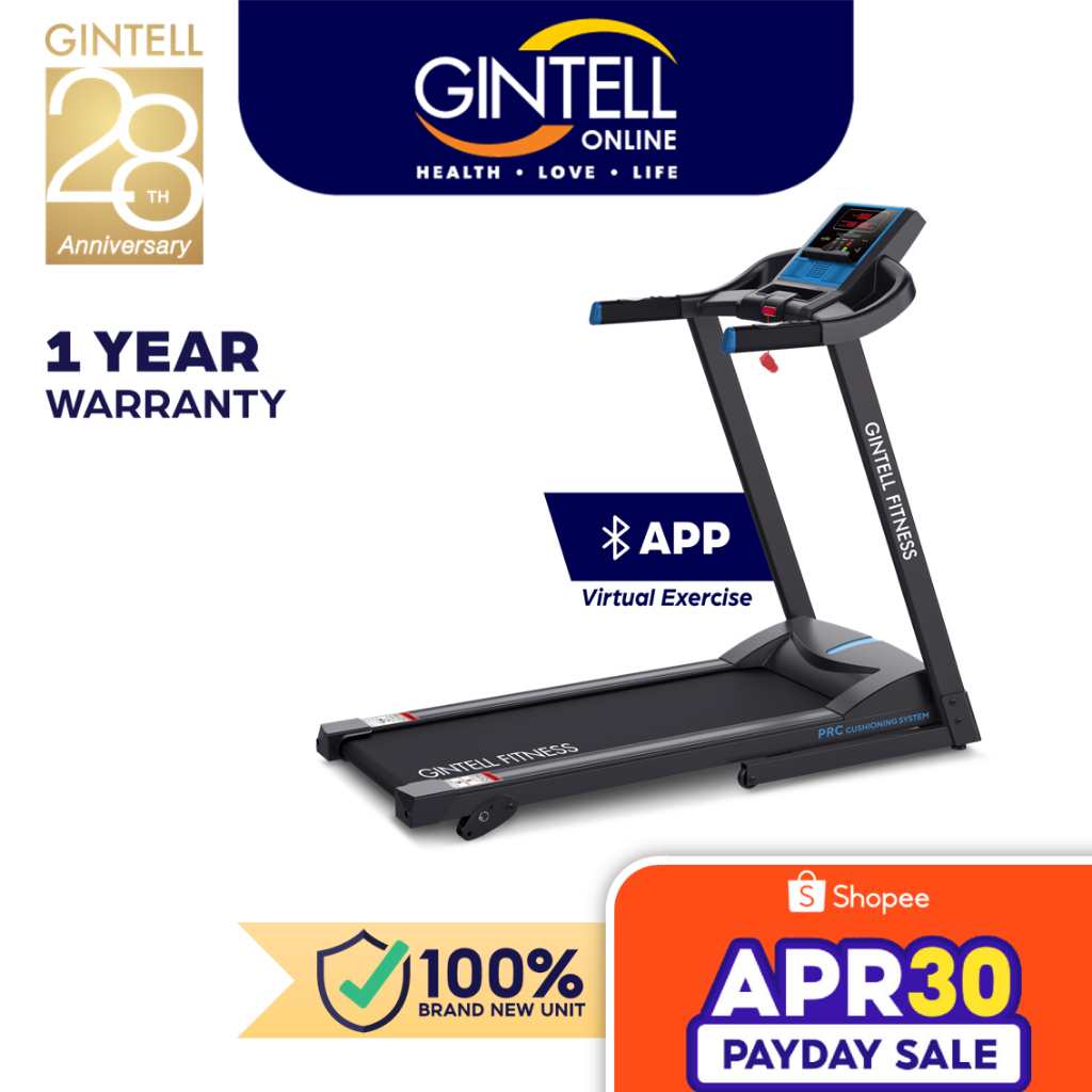 GINTELL SmartRunz Treadmill - 144.6cm (L) x 64cm (W) x 122.6cm (H ...