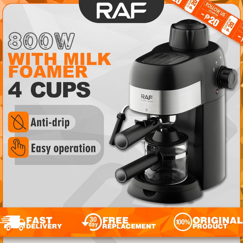 RAF Espresso Machine Italian Espresso Coffee Maker Machine with Milk ...