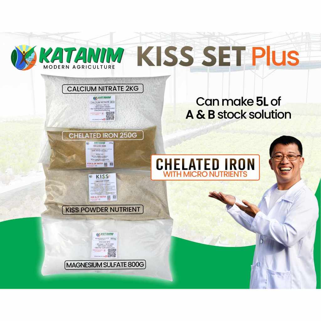 KISS PLUS 5L + Chelated IRON Set Powder Micronutrients for Lettuce ...