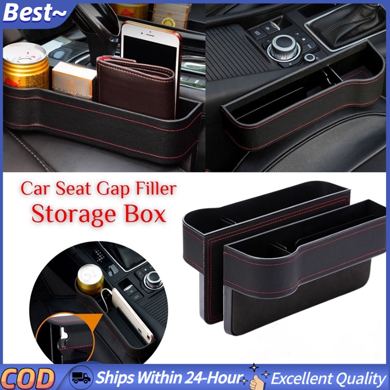 2pc Car Seat Gap Storage Box Universal Car Seat Storage Box Seat Gap ...