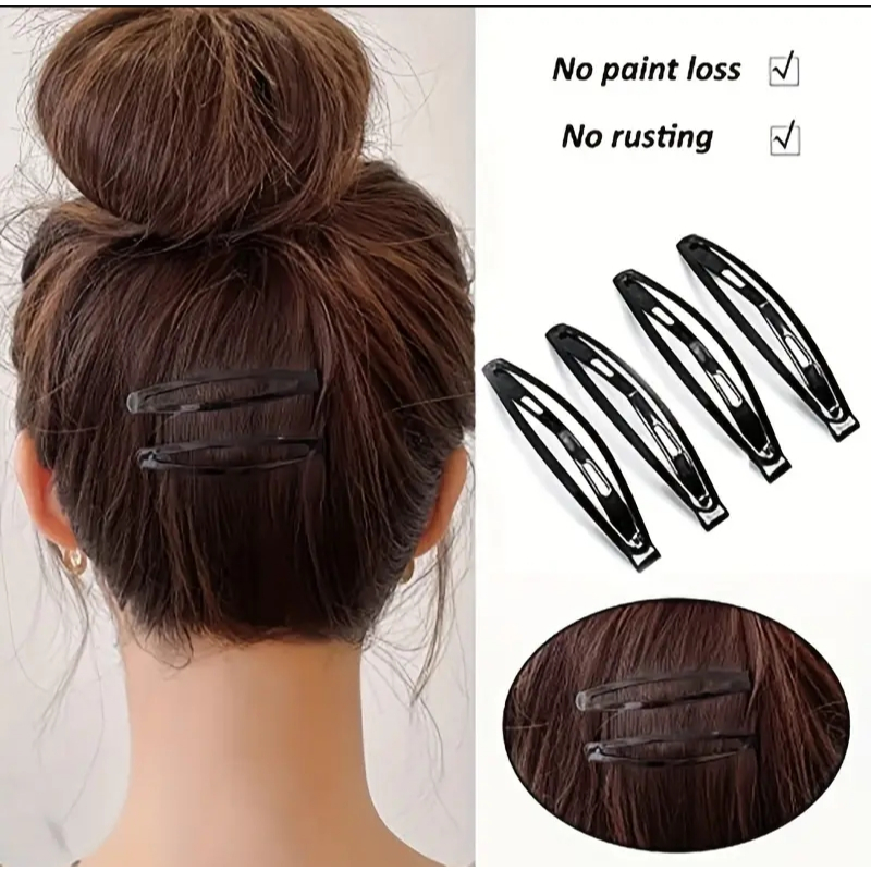 RTW Pack of 10 Pairs Regular Metallic Tic Tac Clip Hair Clip (Black ...