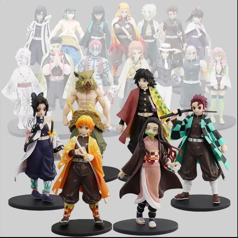 DEMON SLAYER ACTION FIGURE Giyu Tomioka,Inosuke Hashibira,Nezuko Kamado ...
