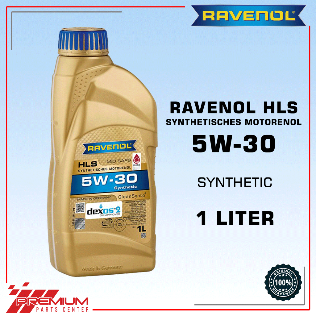 RAVENOL HLS 5W-30 Synthetic Dexos 2 Gas and Diesel Oil 1 Liter | Shopee ...