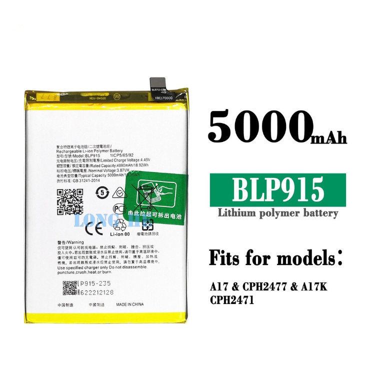 OPPO A57 5G BLP915 Battery for Replacement | Shopee Philippines