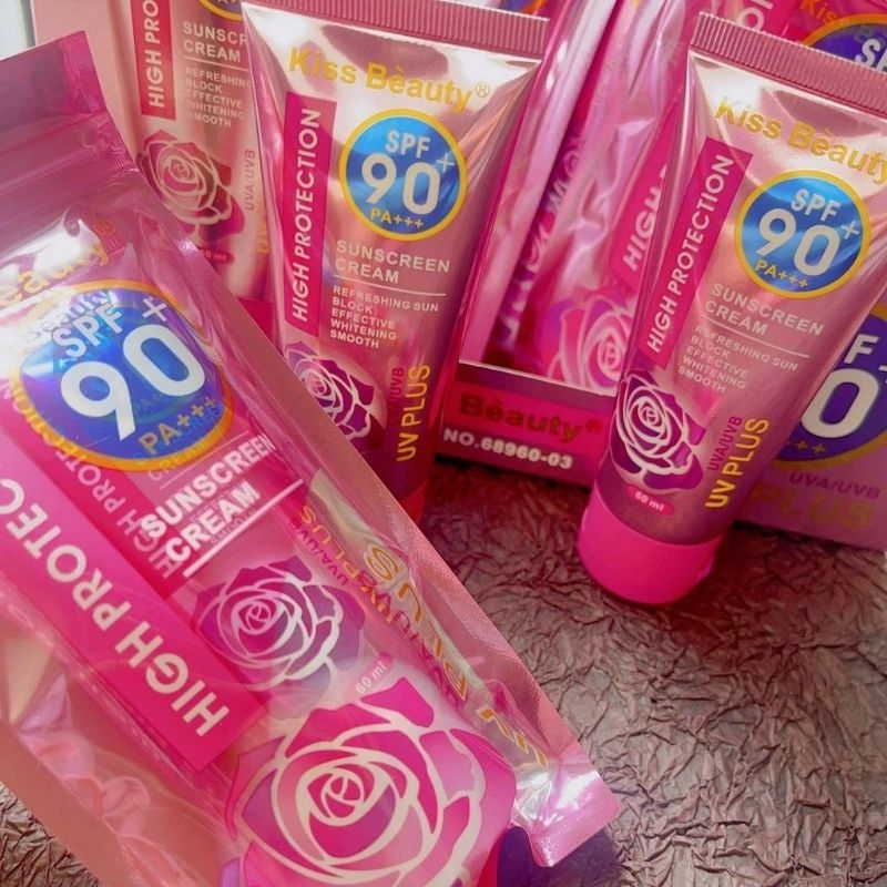 kiss beauty sunscreen cream UV plus high protection skintone cream SPF 90 PA+++ | Shopee Philippines
