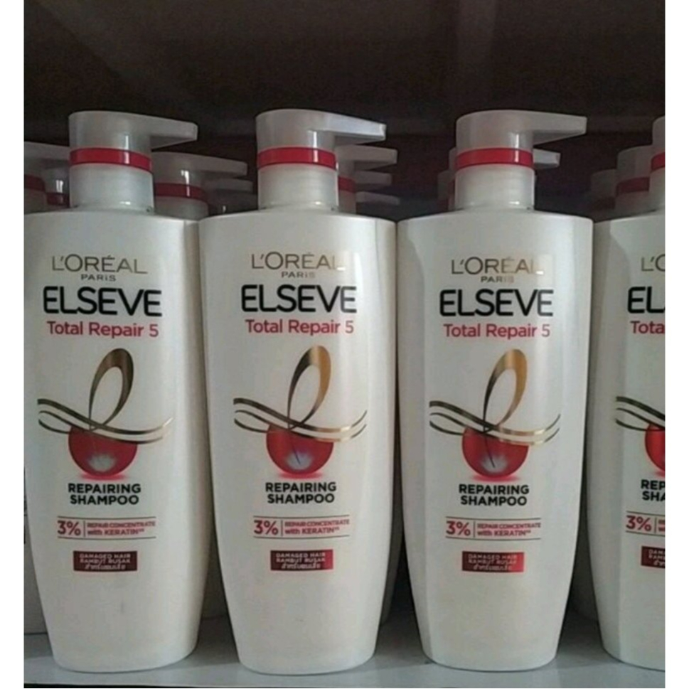 L'Oreal Elseve Total Repair 5 Shampoo (650ml) & L'Oreal Elseve Total ...