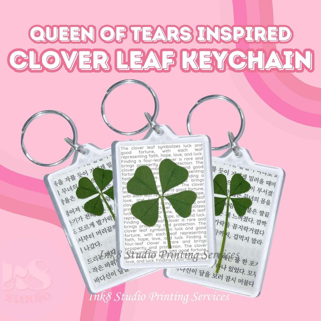INK8 | Clover Leaf Keychain Queen of Tears Inspired Keychain | Shopee ...