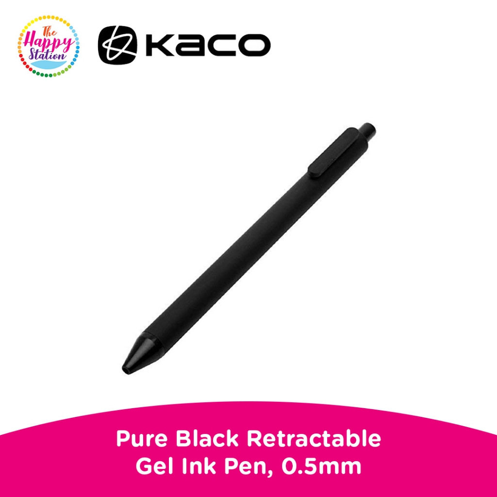 KACO | Pure, Black Gel Ink Extra Fine Point Pens, 0.5mm | Shopee ...