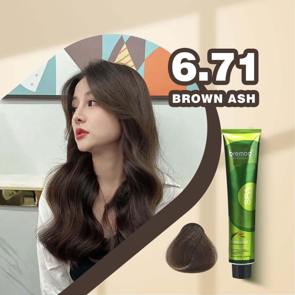 Bremod Hair Color Hair Dye Fashion Trend Color (Ash /Ash Gray / Purple Ash /Blue /Green) 100 ml ...