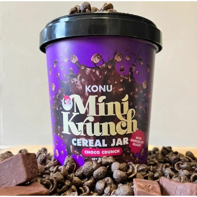KONU MINI KRUNCH CEREAL WITH CHOCOLATE GLAZED in Medium Size 160grams ...
