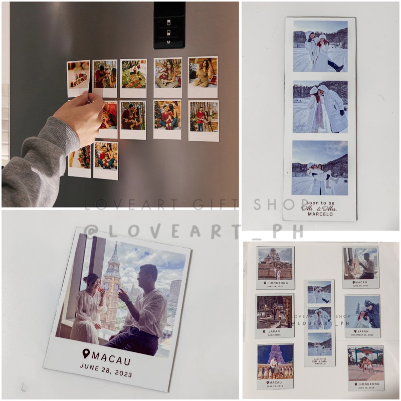 Personalized Photo Polaroid Magnet | Custom Fridge Magnets | Wedding ...