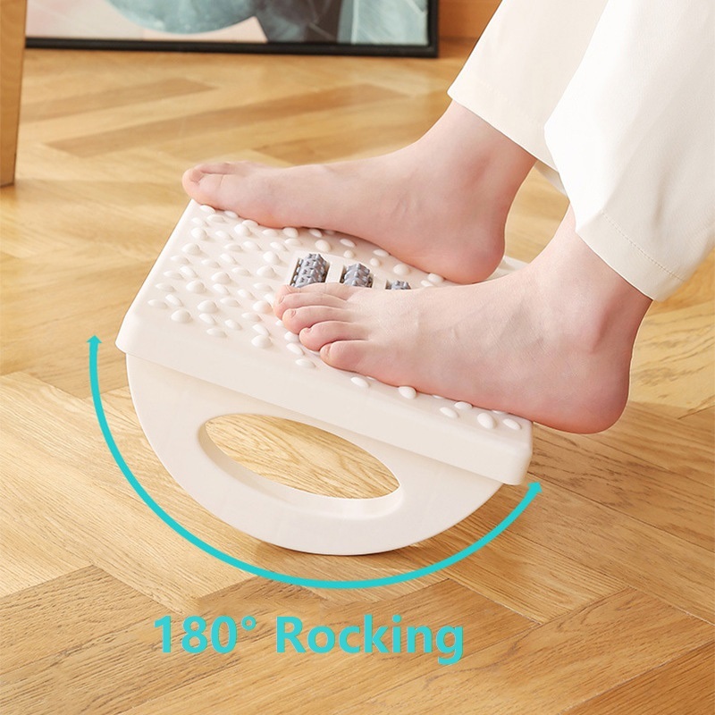 Footrest Ergonomic Footrest with Massage Roller Surface 180 Degrees ...
