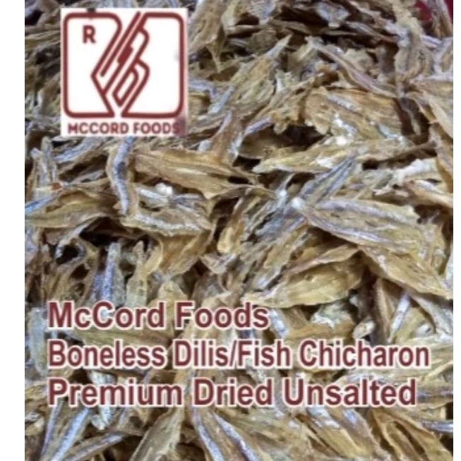Dilis Boneless/Fish Chicharon 100g McCord Foods Premium Dried Unsalted ...